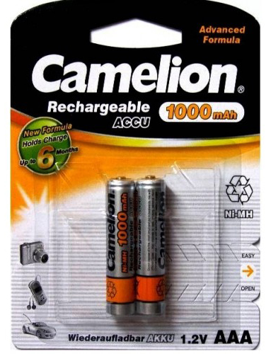 Аккумулятор CAMELION Ni-Mh (HR03/AAA), 1000mAh. Купить в Минске недорого.